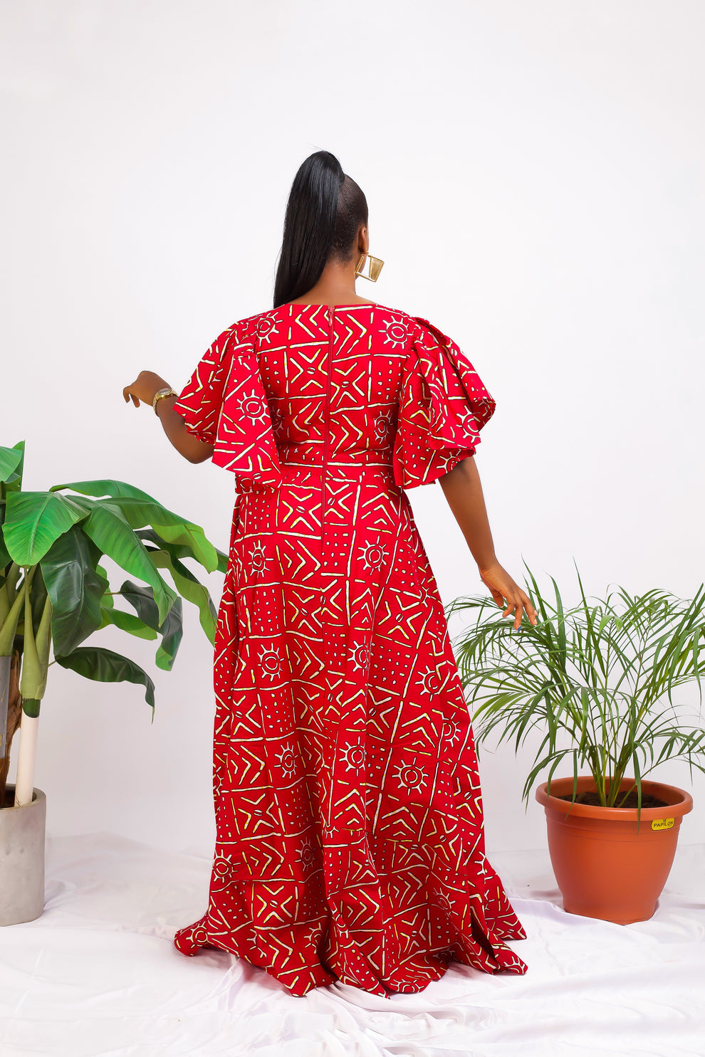 Nonye African Print Maxi Dress – Afrothrone