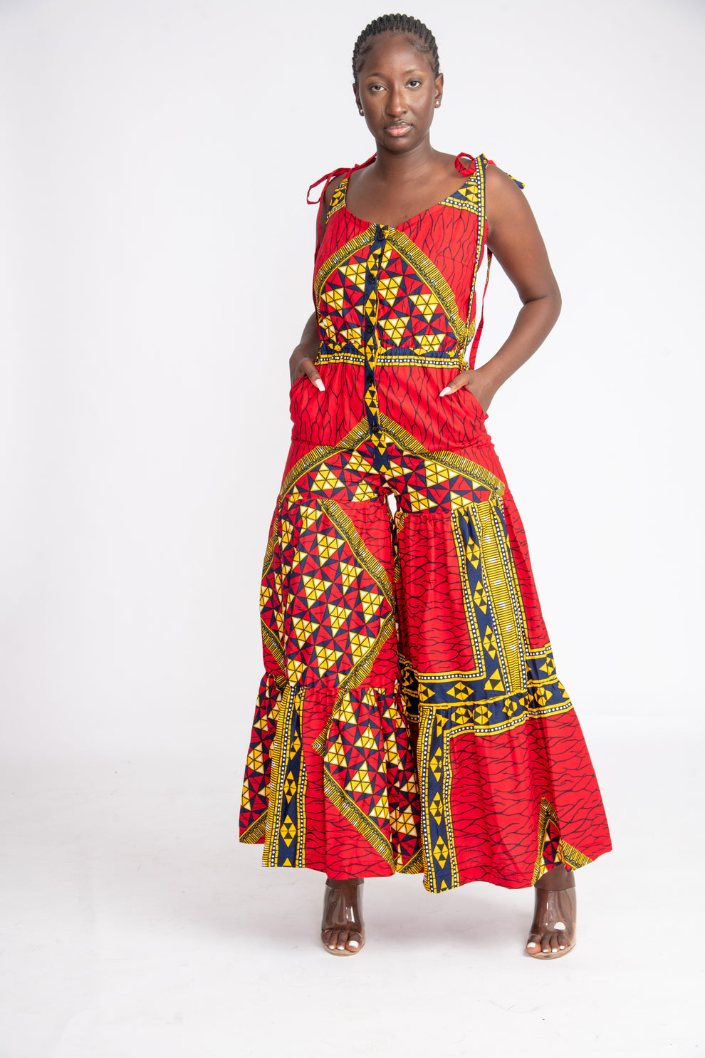 Bella African Print Ankara Jumpsuit – Afrothrone
